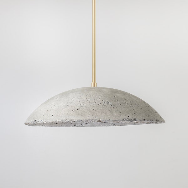 Concrete Pendant Light - Etsy