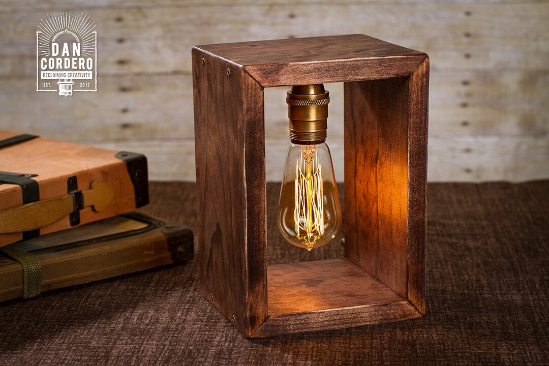 Shadow Box Table Lamp - Etsy