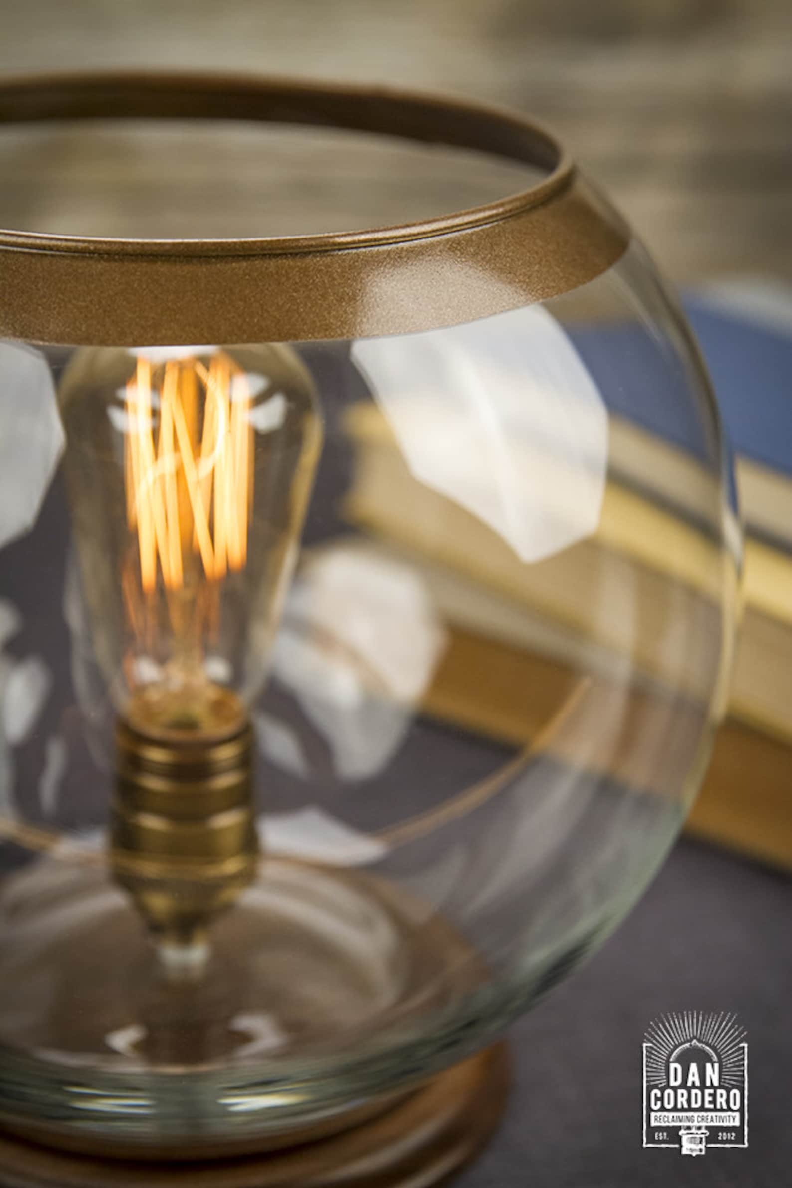 Globe Edison Table Lamp Desk Lamp Edison Light Bulb Home | Etsy