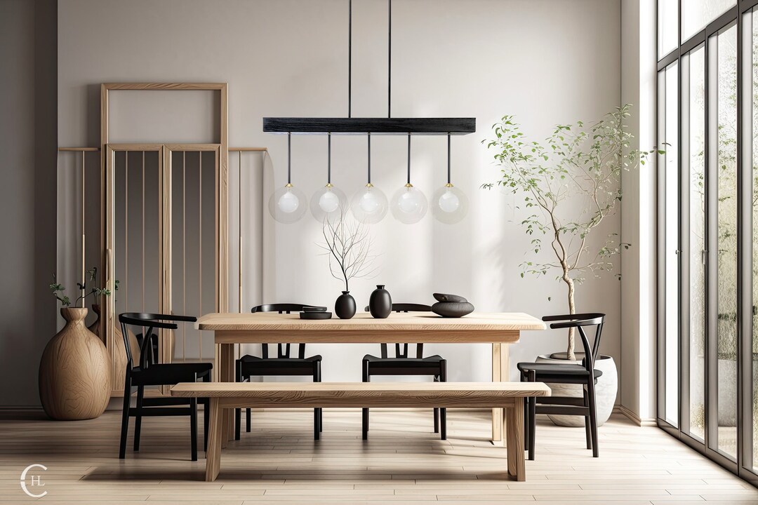 Saphira double Globe Dining Chandelier - Etsy