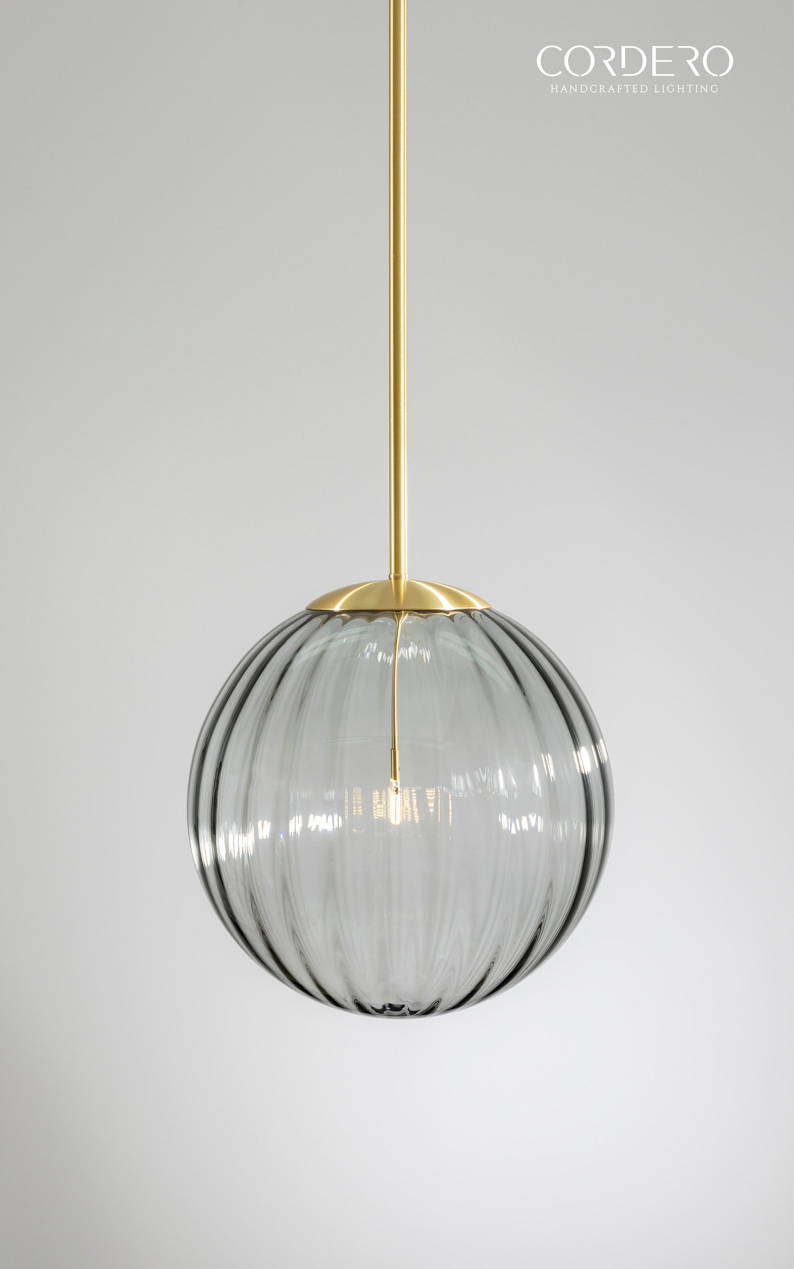 Lasina Pendant Light - Smoked Glass - Etsy