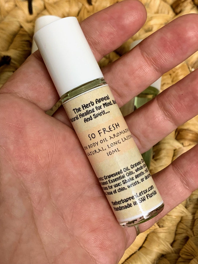 So Fresh...clove and Bergamot Roll-on All Natural Body Oil and - Etsy