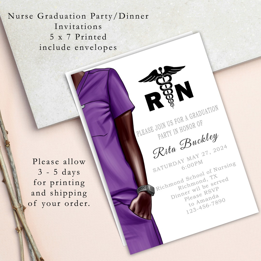 Nursing Graduation Party Invitation Nursing School Graduation Pinning ...