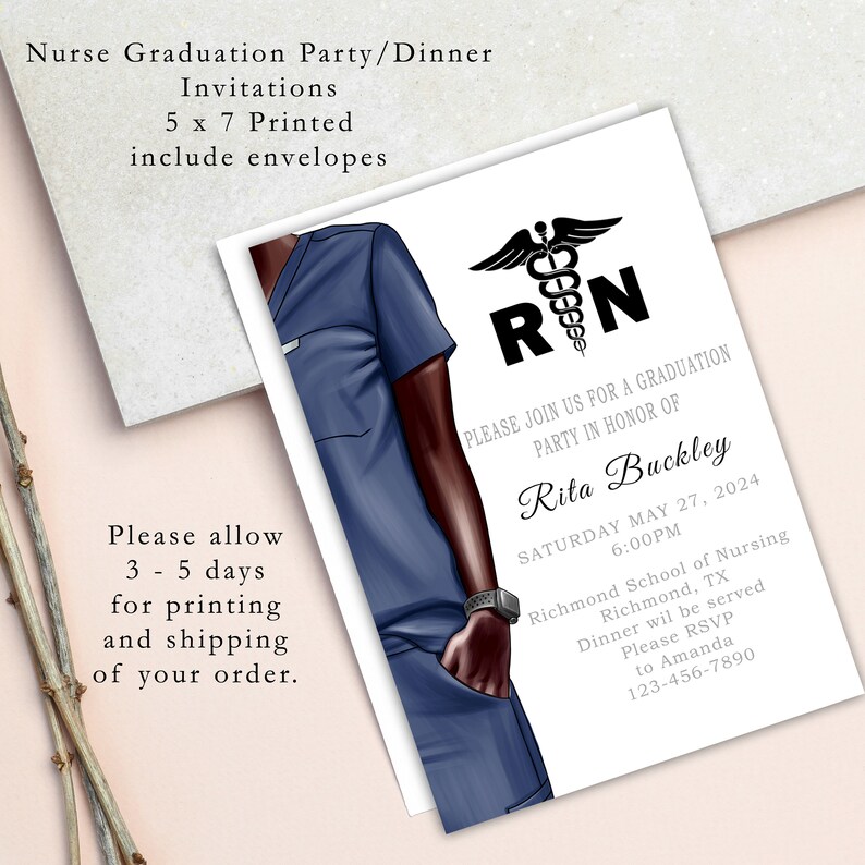 Nursing Graduation Party Invitation Nursing School Graduation Pinning ...