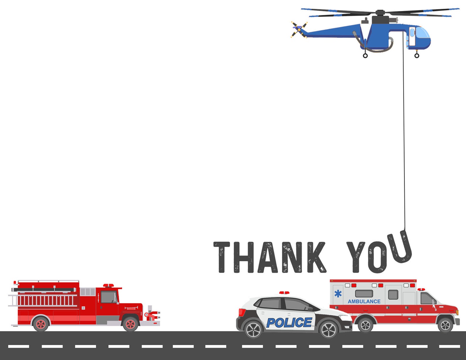 Rescue Vehicle Invitation Birthday Party Shower Digital or Printed ...