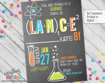 Math Invitation | Coding Invitation | Birthday Party | Shower | Digital ...