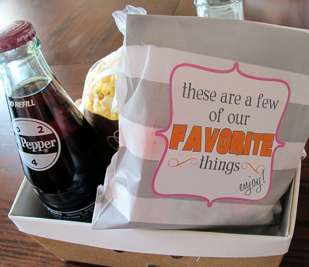 20 Favorite Things Sticker Great for Wedding Favor Bags or Favorite ...