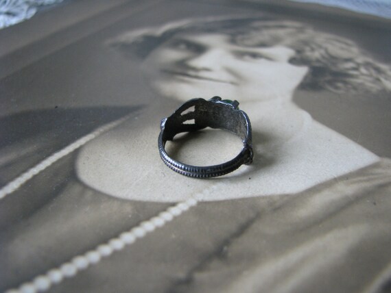 Antique Baby Ring, Victorian Baby Ring, Antique Tin C… - Gem