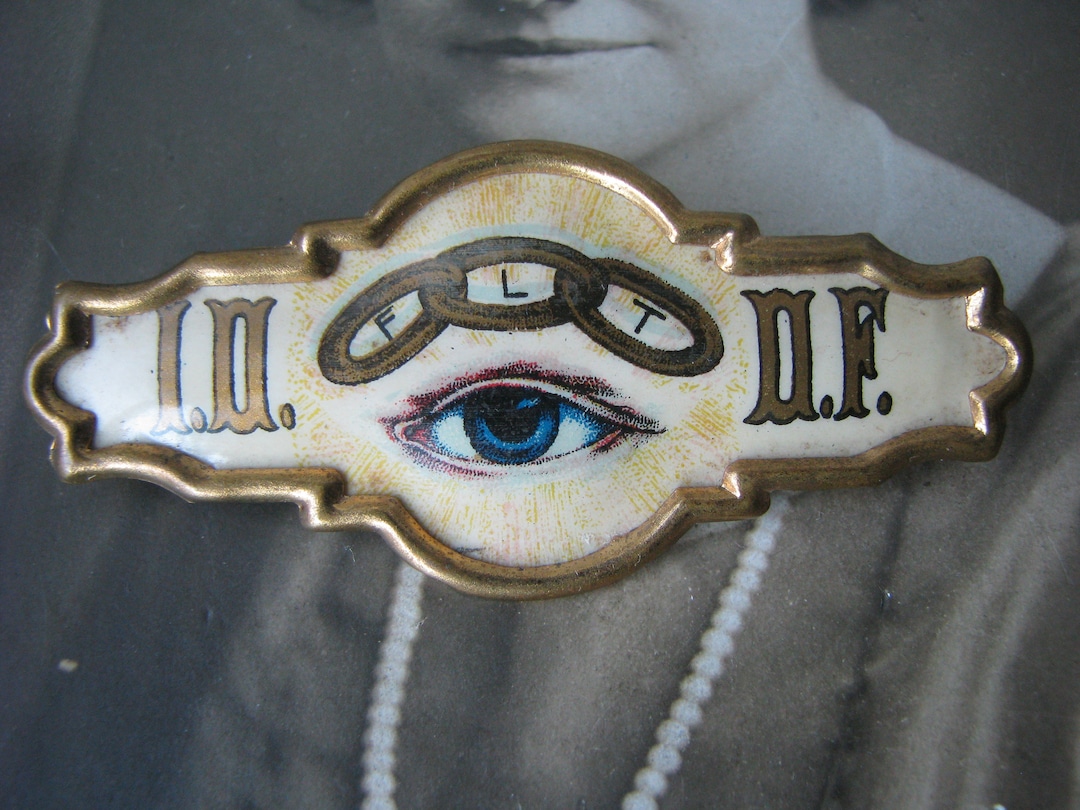 Antique Odd Fellows Pin, FLH All Seeing Eye, Fraternal Odd Fellows Pin ...