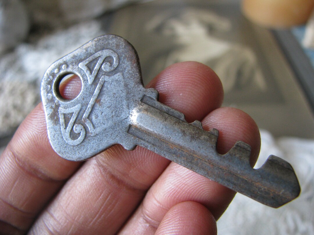 Antique Scrolled Key, Antiqe Flat Key, Antique Pin Tumbler Key, Antique ...