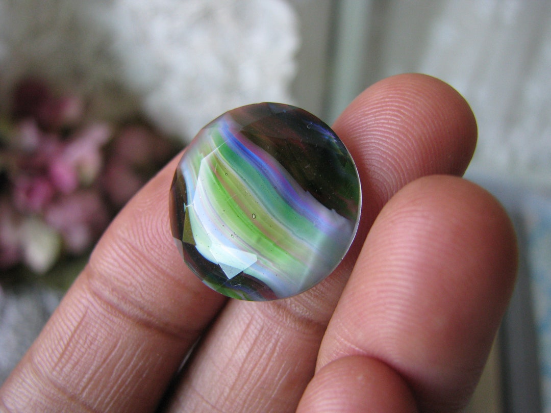 Large Vintage Swirl Glass Jewel, Vintage Art Glass Jewel, Vintage ...