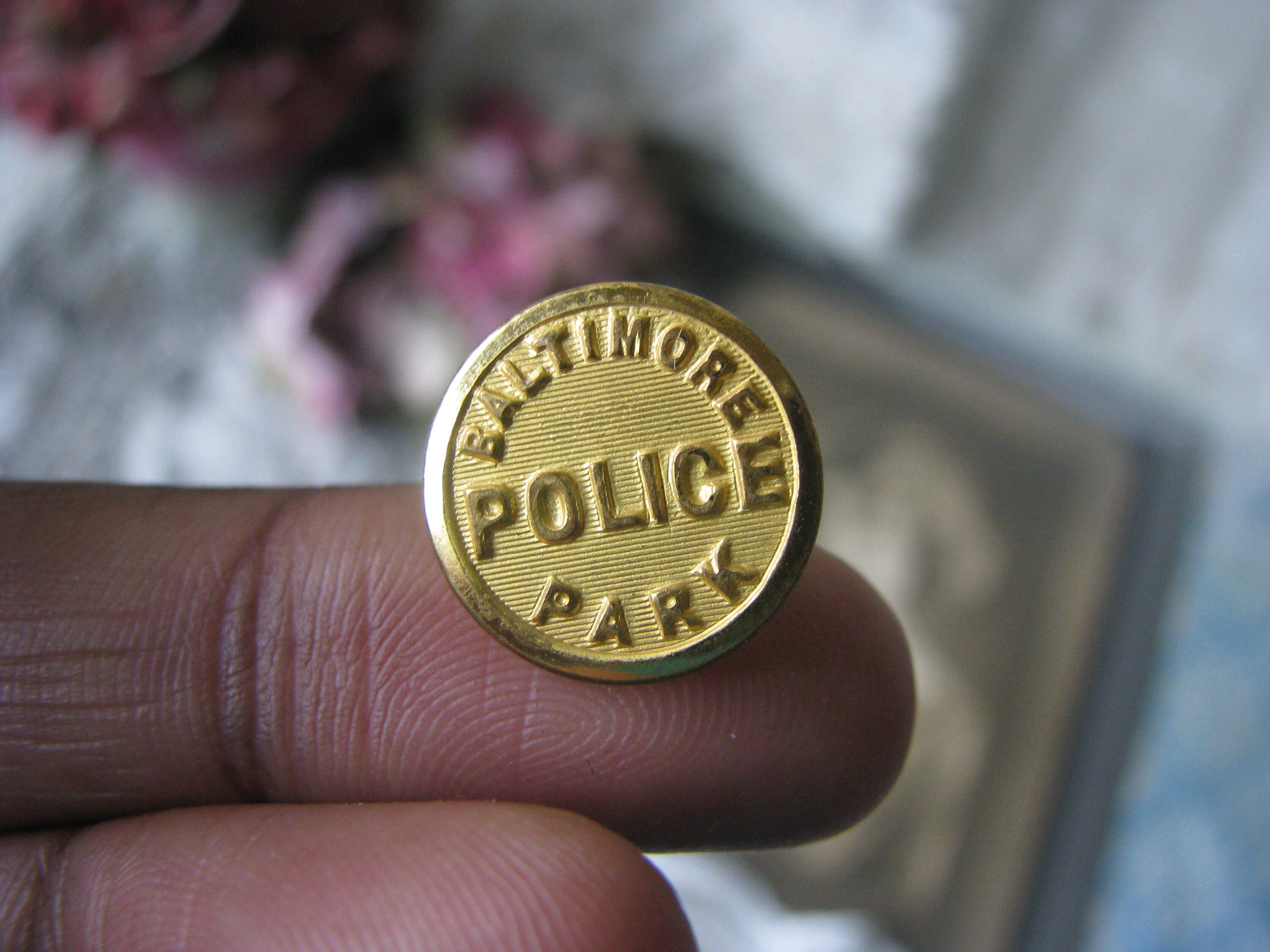 Antique Baltimore Police Park Button, Waterbury Button Co. - Etsy