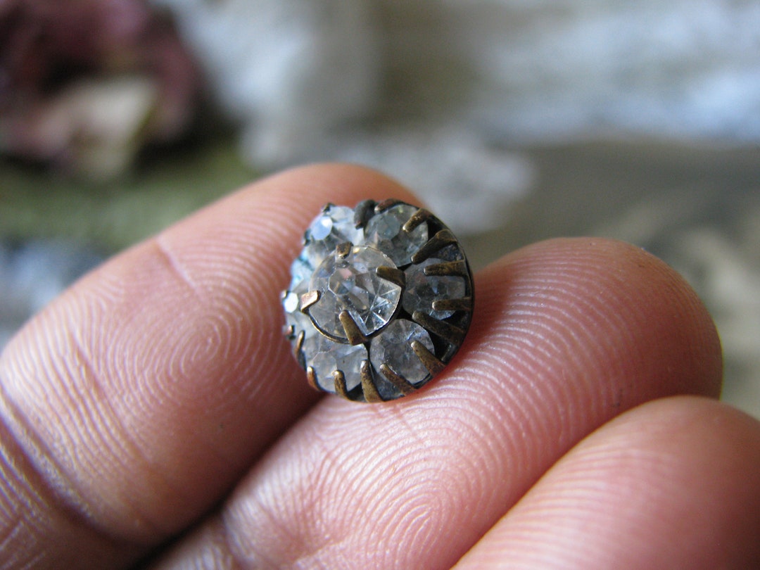 Antique Paste Button, Victorian Paste Button, Antique Sewing Notions ...