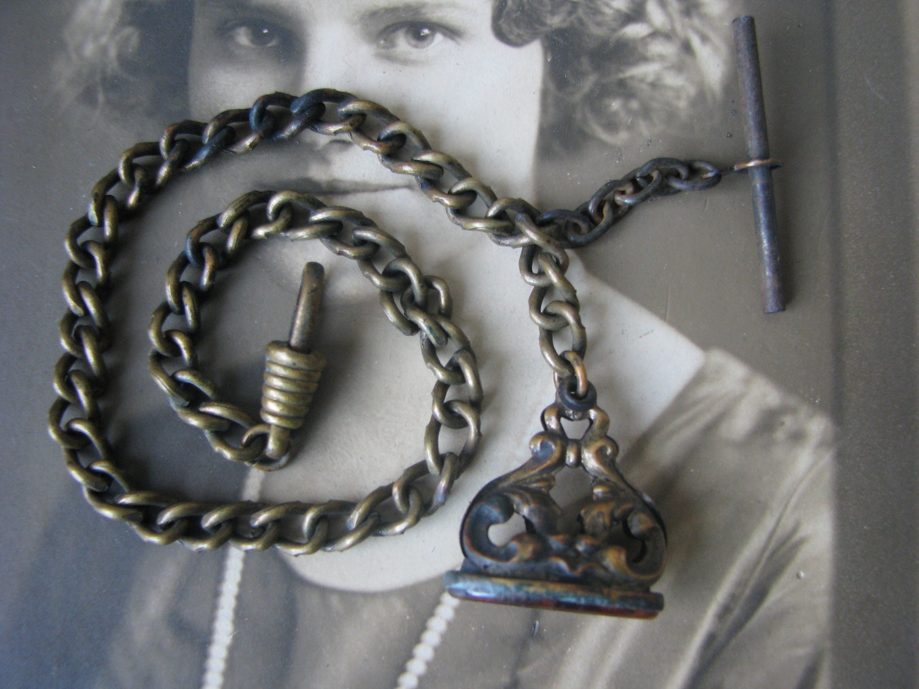 Antique Gold Filled Pocket Watch Fob & Chain Victorian Pocket | Etsy