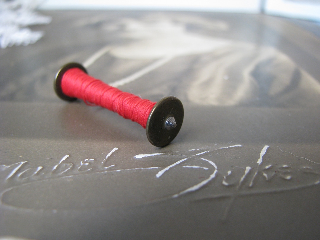 Antique Thread Winder, Antique Spool Bobbin, Victorian Bobbin Winder ...