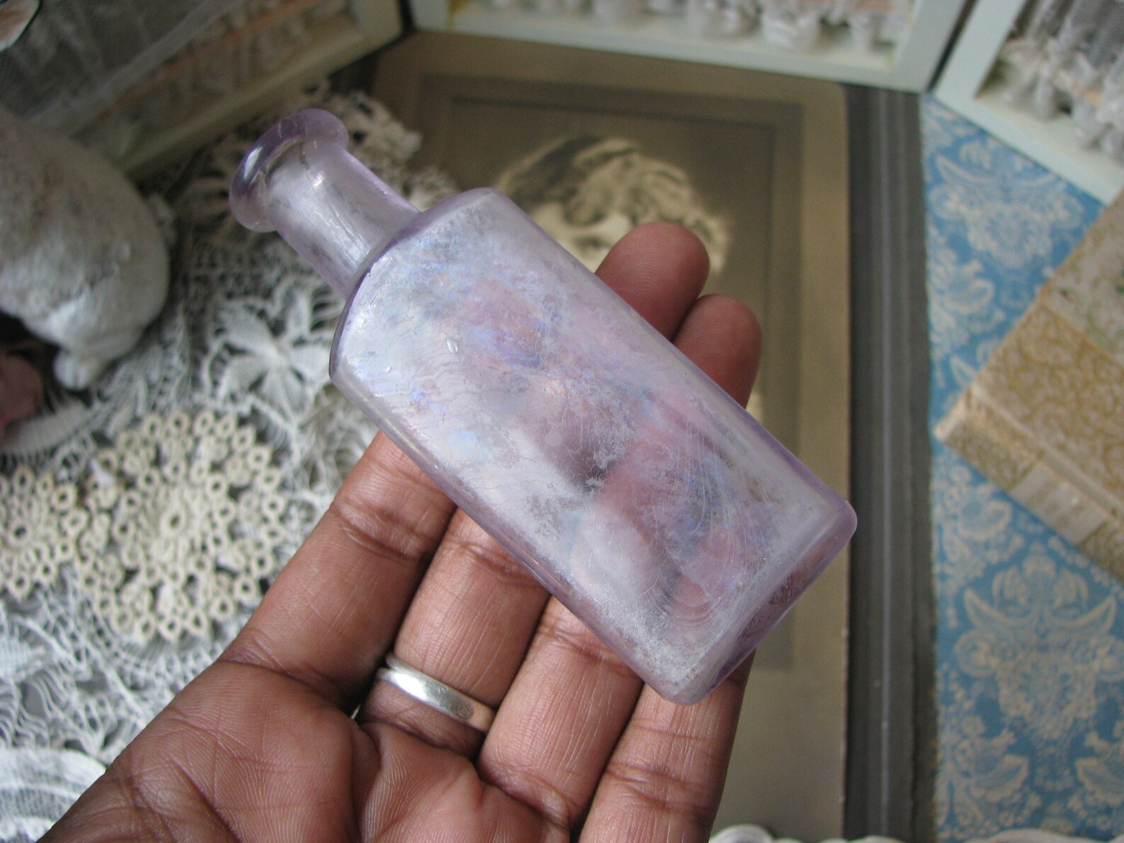 Antique Vial Bottle Antique Miniature Bottle Sun Purple - Etsy