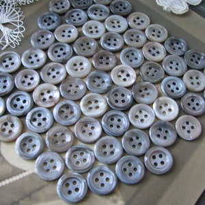 Small Antique Carved Shell Buttons, Antique Mother of Pearl Buttons ...