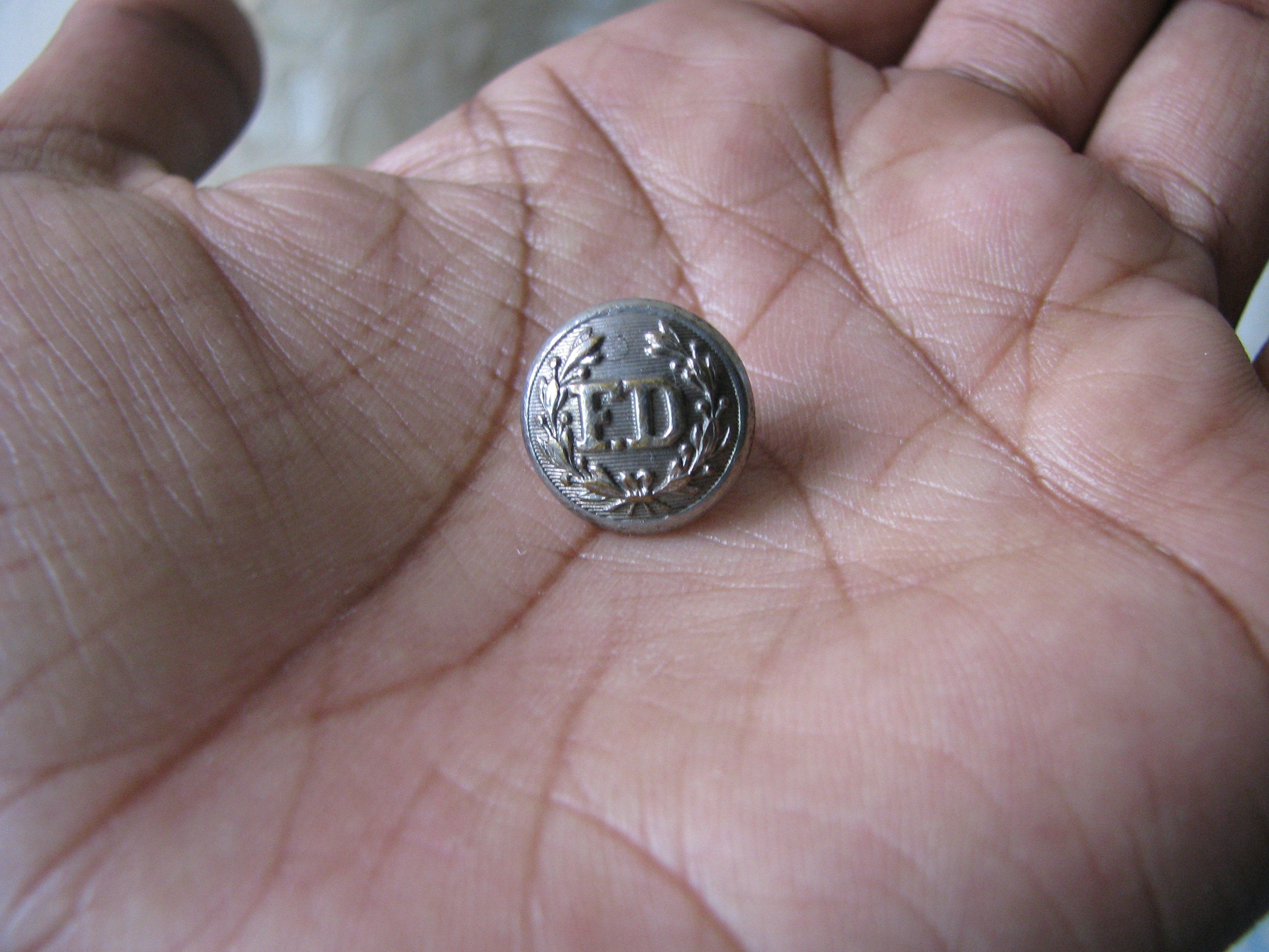 Antique Fire Department Button, Antique Uniform Button, Superior ...