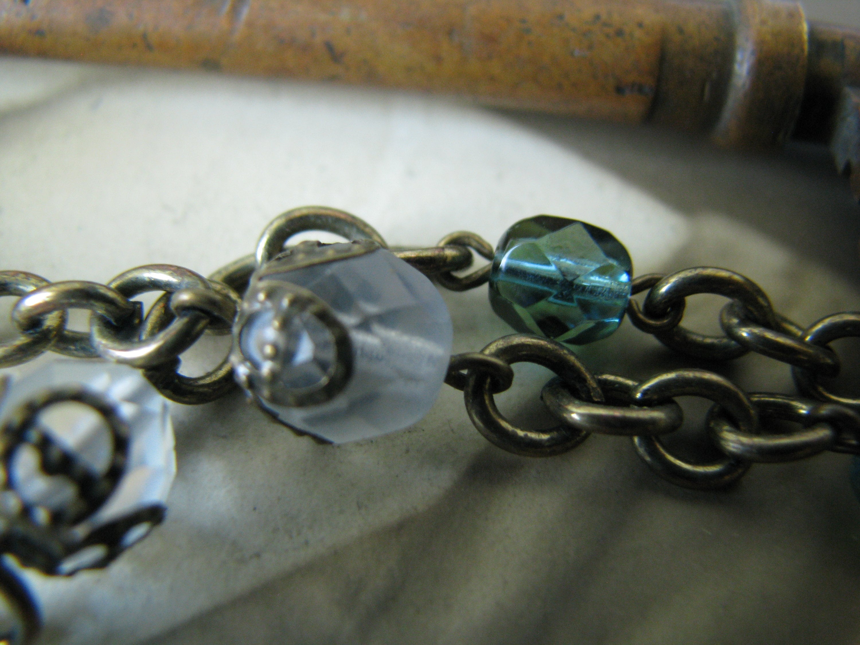 Antique Key Necklace Handmade Beaded Necklace Brass Key | Etsy