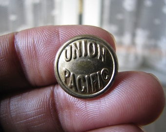 Antique Union Pacific Button, Railroad Uniform Button, Antique Uniform ...