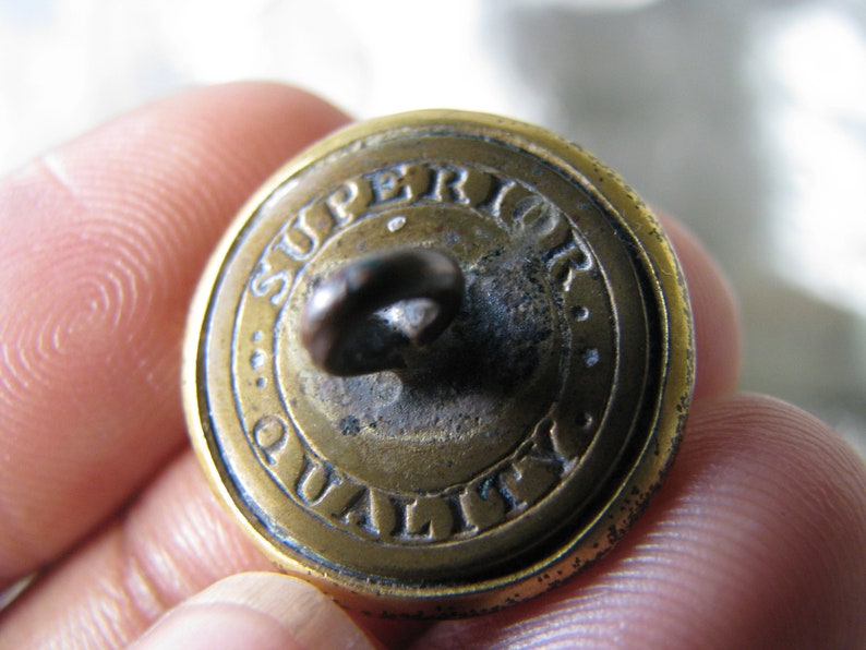 Antique Golden Age Button Gold Gilt Button Antique Victorian | Etsy