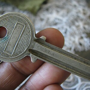 Antique Brass Pin Tumbler Key, Graham MFG Co., Steampunk Jewelry - Etsy