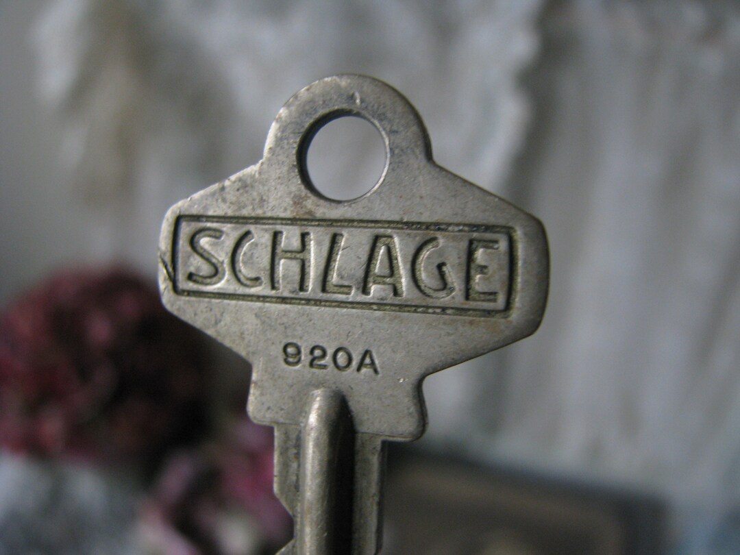 Antique Schlage Brass Key, Steampunk Jewelry Supply - Etsy
