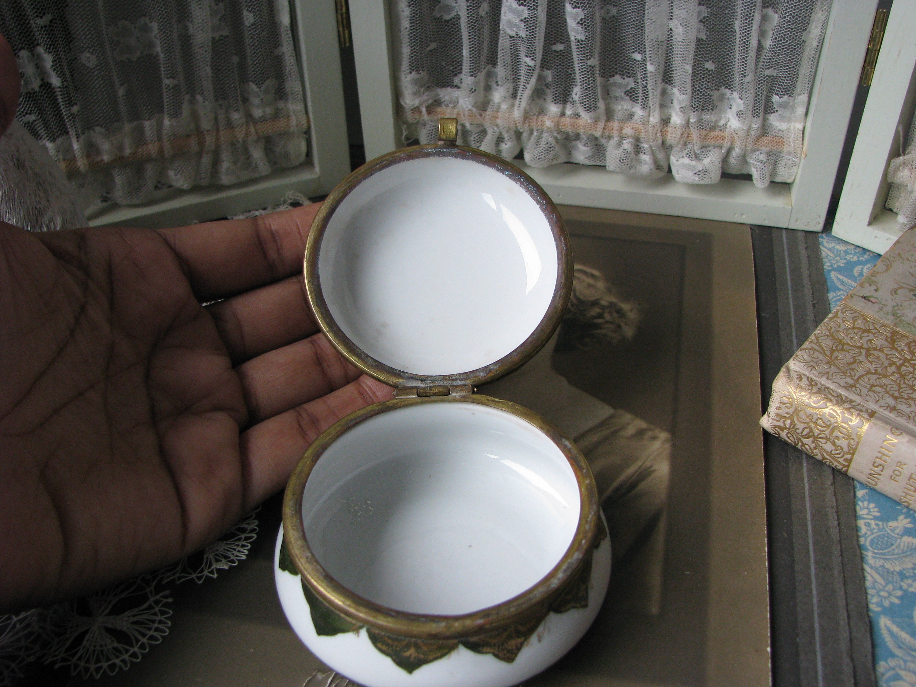 Antique Porcelain Box Victorian German Porcelain Box Hand | Etsy