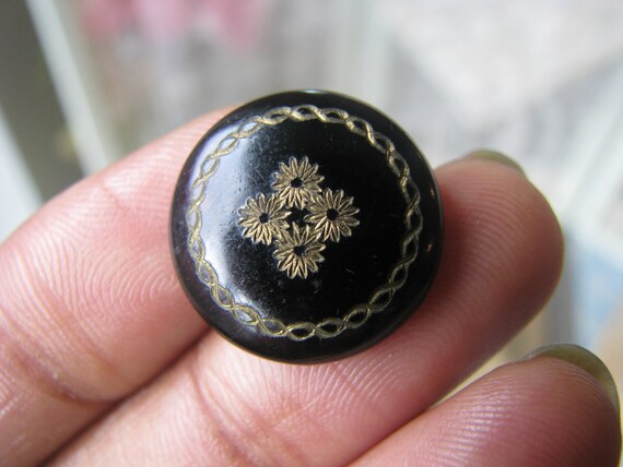 Antique Mourning Button Victorian Mourning Button Black | Etsy