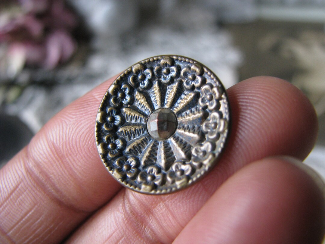 Antique Picture Button, French Antique Button, Antique French Button ...