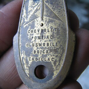 General Motors Key Fob, Vintage GM Key Fob, Chevrolet Key Fob, Vintage ...