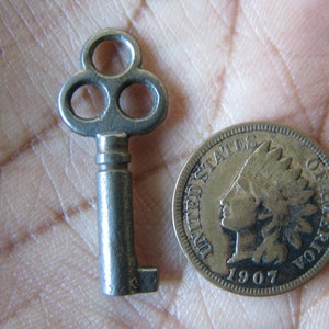 Miniature Key Small Antique Key Clover Top Antique Key | Etsy