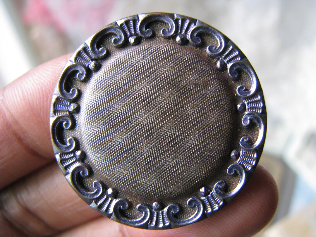 Antique Textured Button, Antique French Button, Victorian Button ...