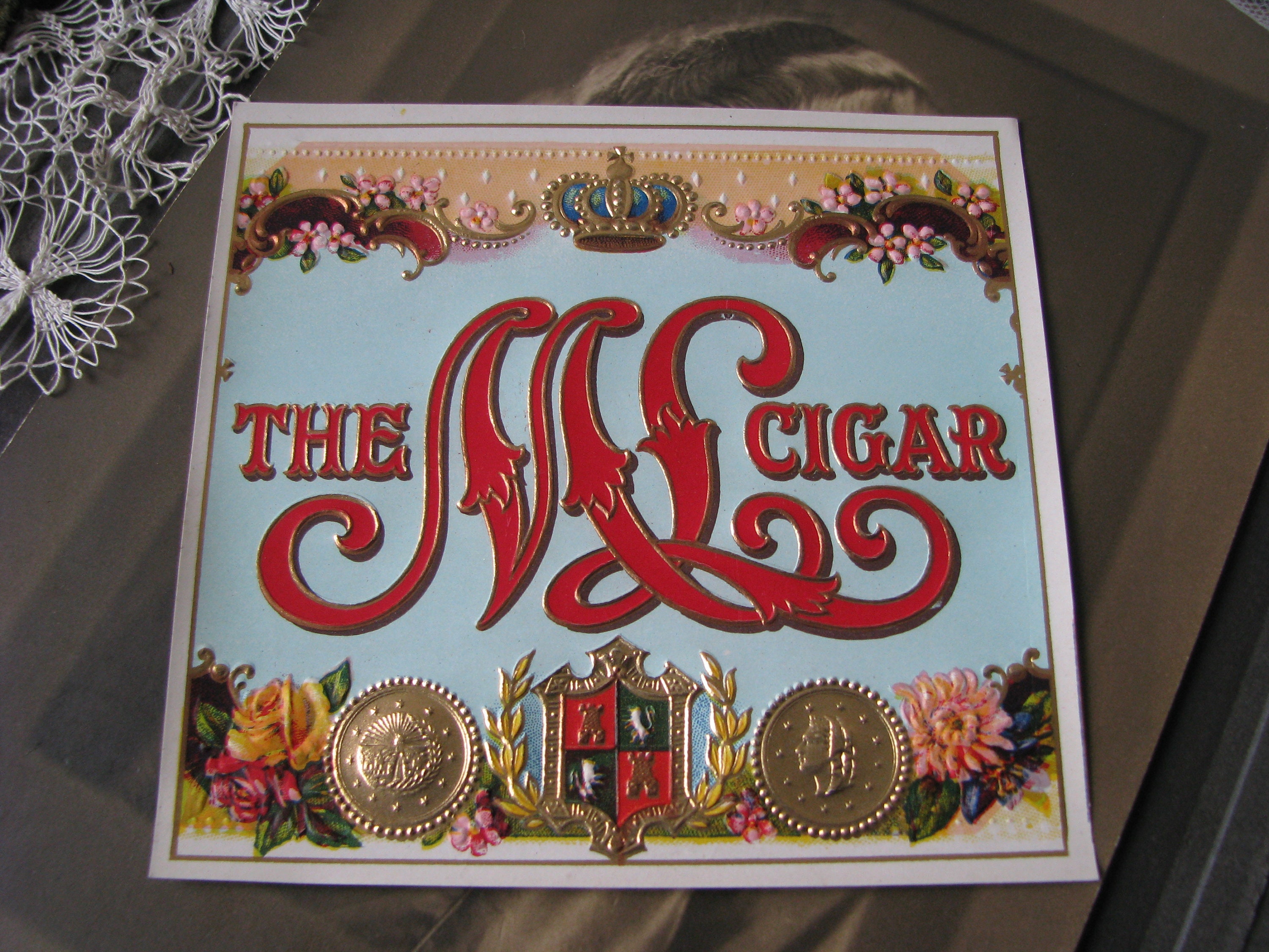 Antique the M & L Cigar Monogram Cigar Box Label Monogram - Etsy UK
