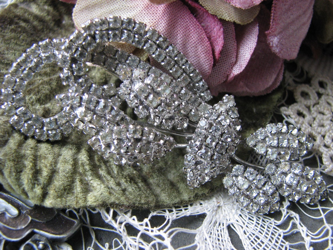 Vintage Vendome Brooch, Vendome Rhinestone Brooch, Signged Vendome ...