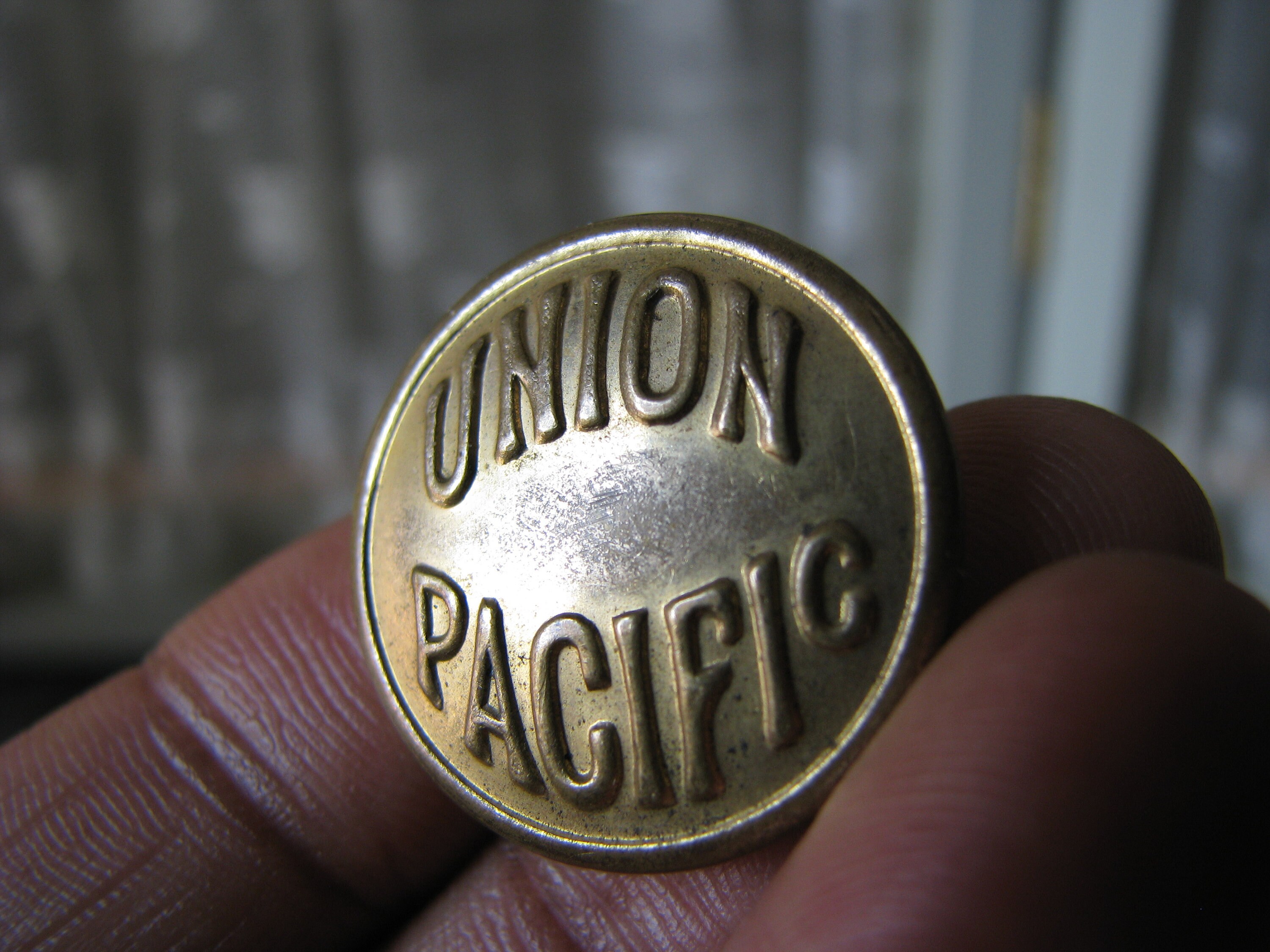 Antique Union Pacific Button, Railroad Uniform Button, Antique Uniform ...