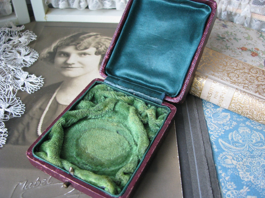 Antique Pocket Watch Box, Victorian Pocket Watch Box, Leather Watch Box ...