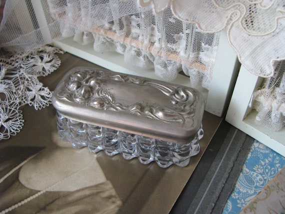 Antique Trinket Box, Art Nouveau Jewelry Box, Rings a… - Gem