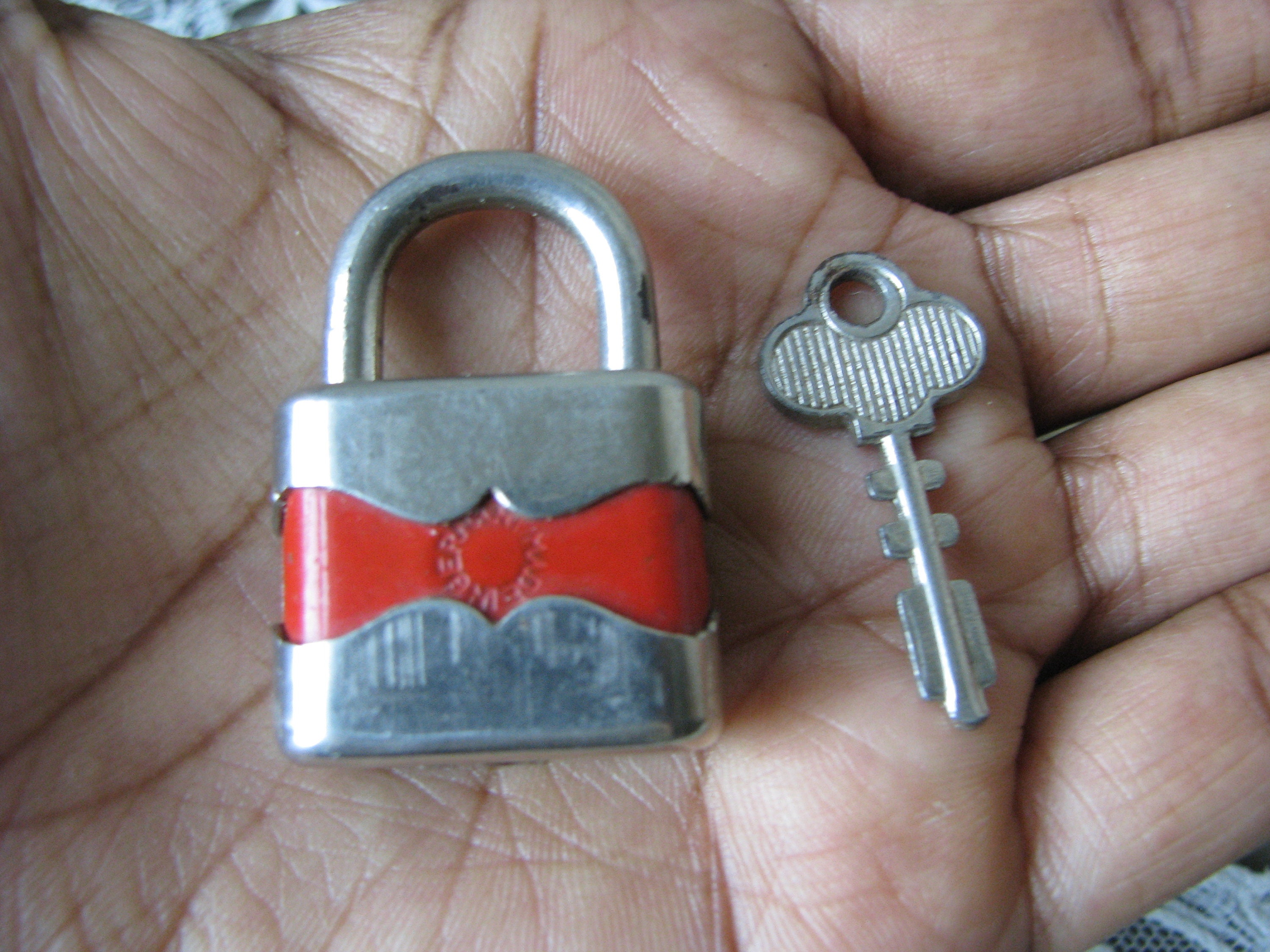Vintage 1940's Red Padlock & Key Miniature Red Padlock - Etsy