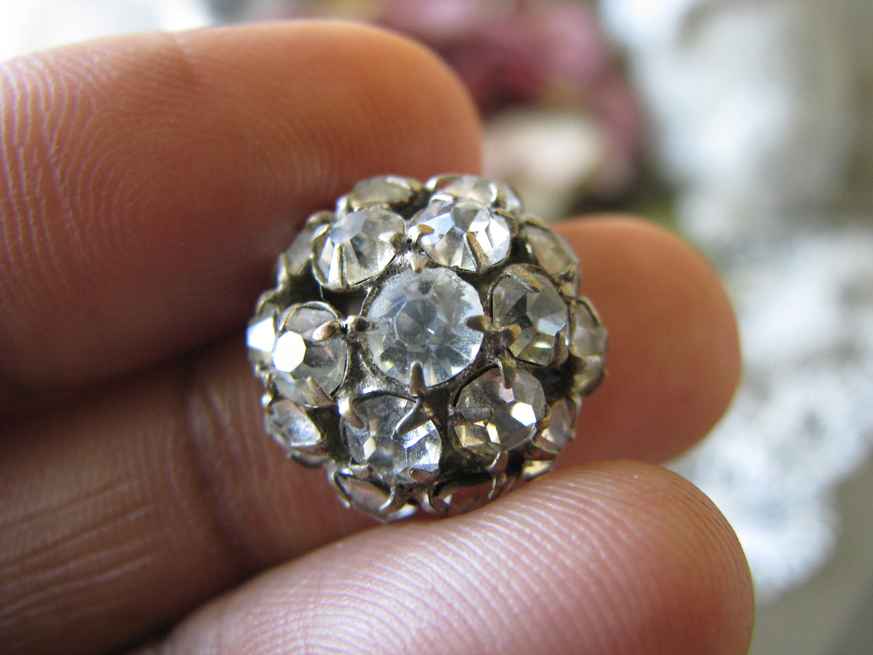 Antique Paste Button Victorian Paste Button Antique Sewing | Etsy