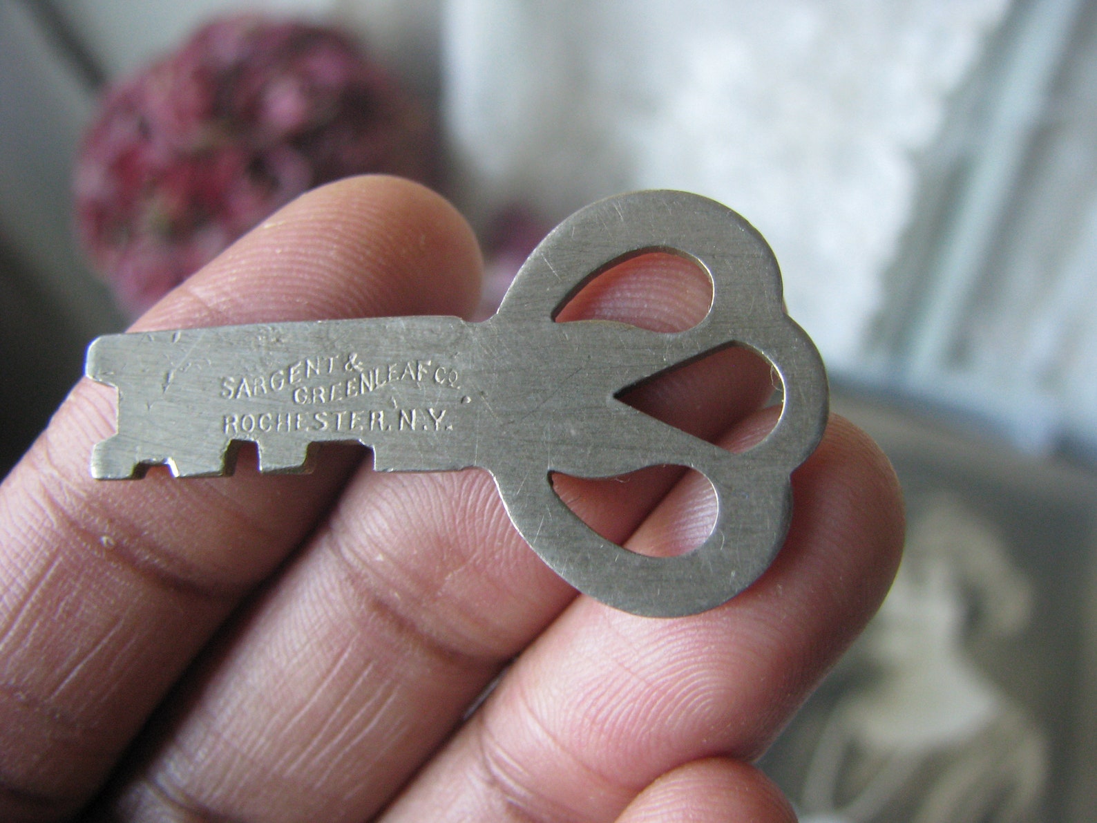 Antique Brass Key Flat Brass Key Sargent & Greenleaf Key - Etsy