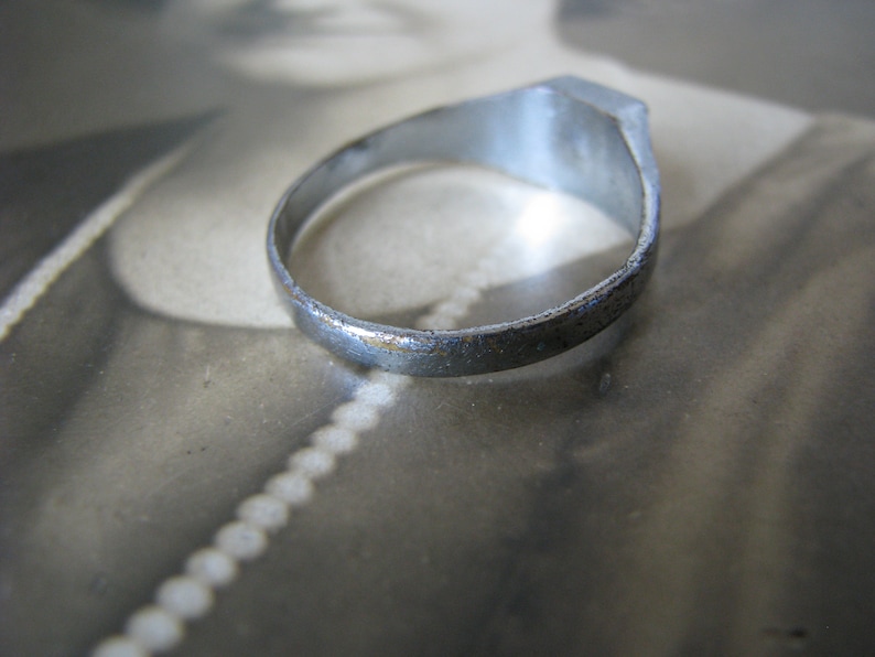 Art Deco Paste Ring Mens Paste Ring White Metal Paste Ring - Etsy