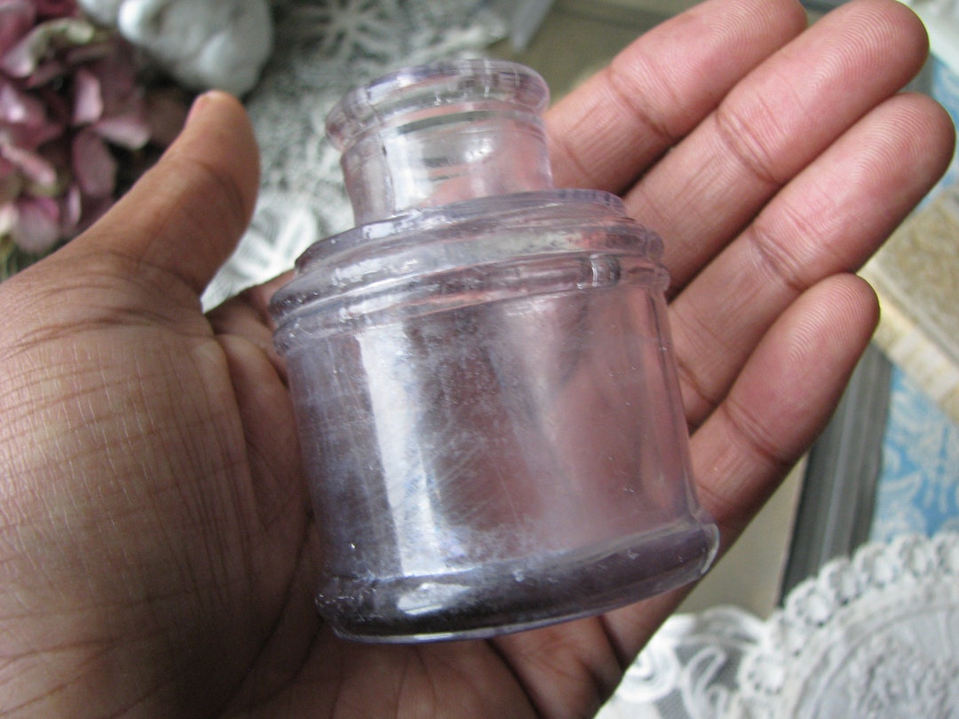 Antique Sun Purple Bottle, Antique Ink Bottle, Sun Purple Glass ...