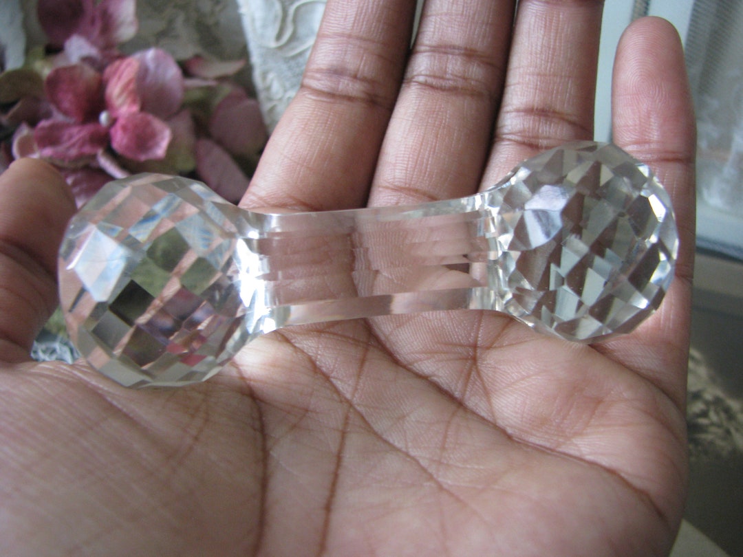 Antique Victorian Cut Crystal Knife Rest - Etsy