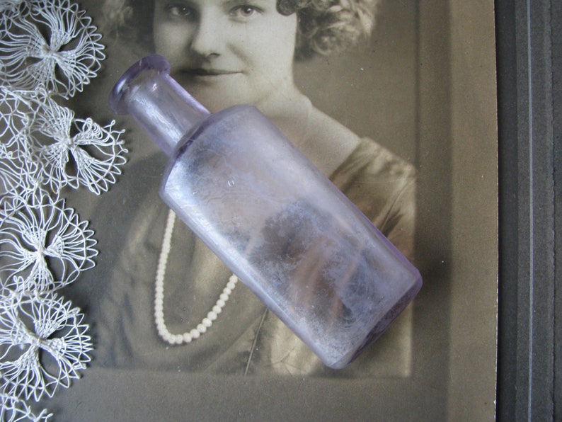 Antique Vial Bottle Antique Miniature Bottle Sun Purple - Etsy