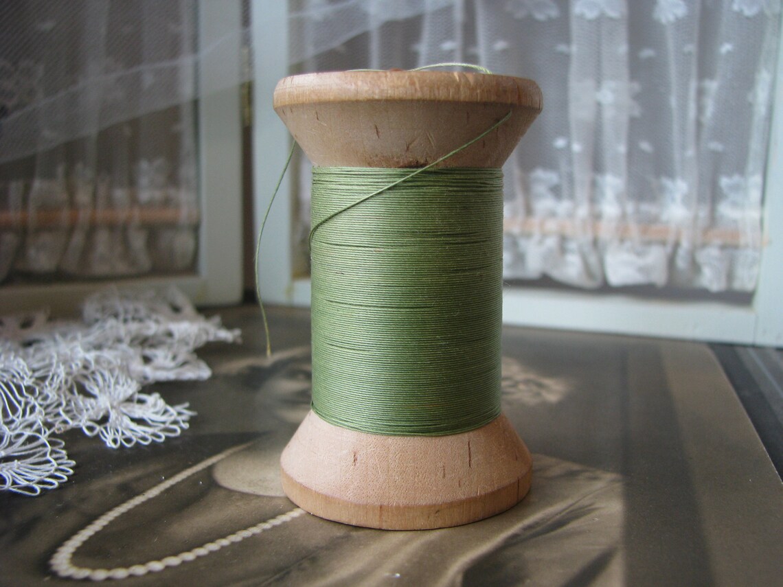 Antique Spool of Thread Large Antique Spool Antique Wooden | Etsy