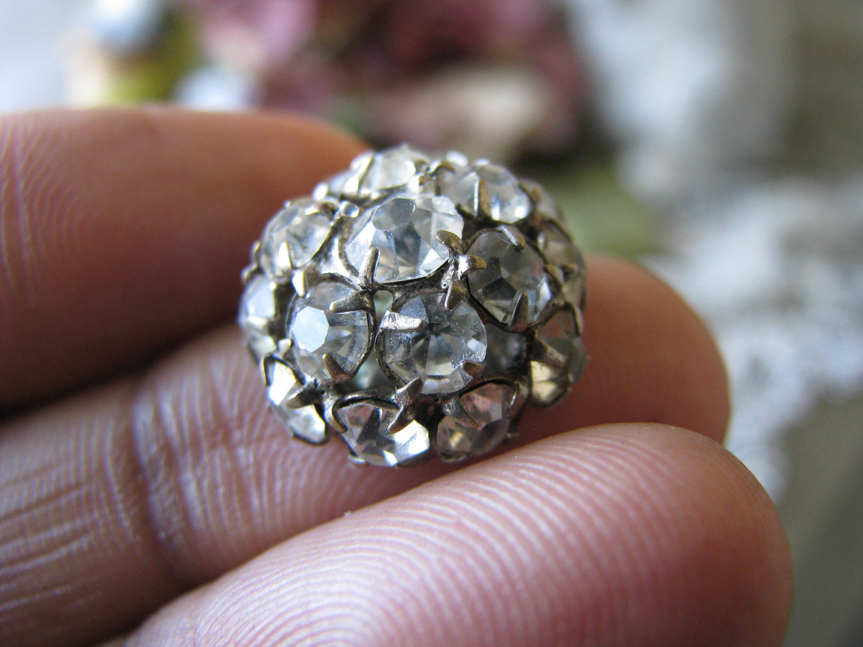 Antique Paste Button Victorian Paste Button Antique Sewing | Etsy