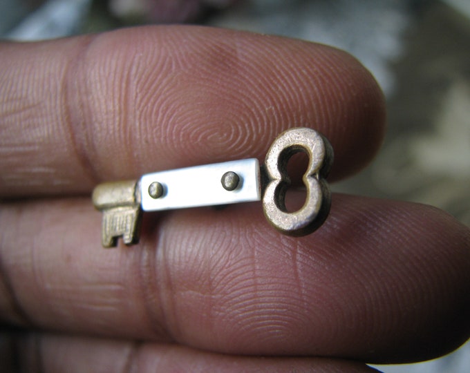 RARE Antique Button, Antique Key Button, Skeleton Key Button, Mother of ...