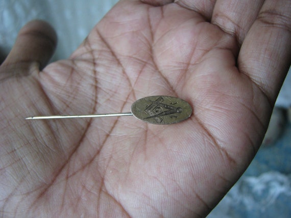 Antique Stick Pin, Victorian Stick Pin, Masonic Stic… - Gem