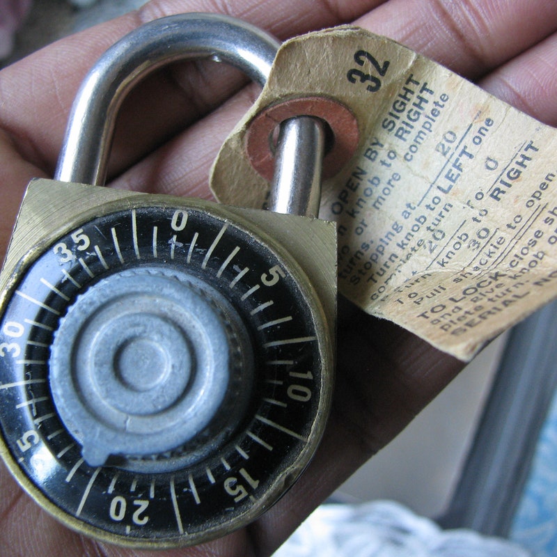 Antique Lock Padlock - Etsy